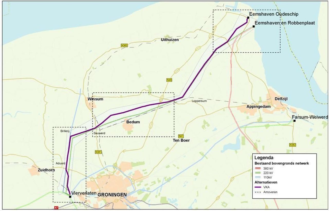 Tennet kan beginnen aan 380 kV-verbinding Eemshaven-Vierverlaten | Energeia